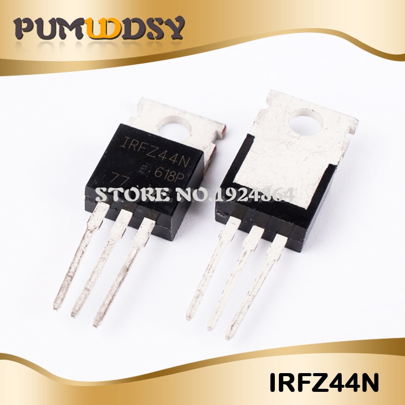 10 ชิ้น/ล็อต IRFZ44N IRFZ44 Triode MOSFET 49A 55V ทรานซิสเตอร์ TO-220 ...