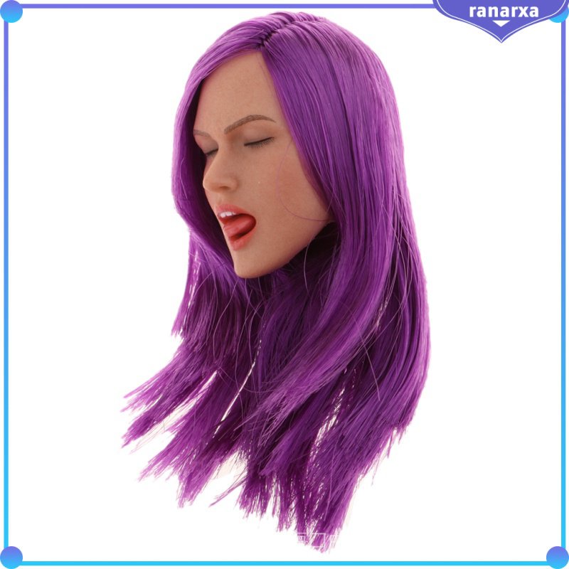 1/6 scale female head sculpt with hair for sideshow 12inch action ...