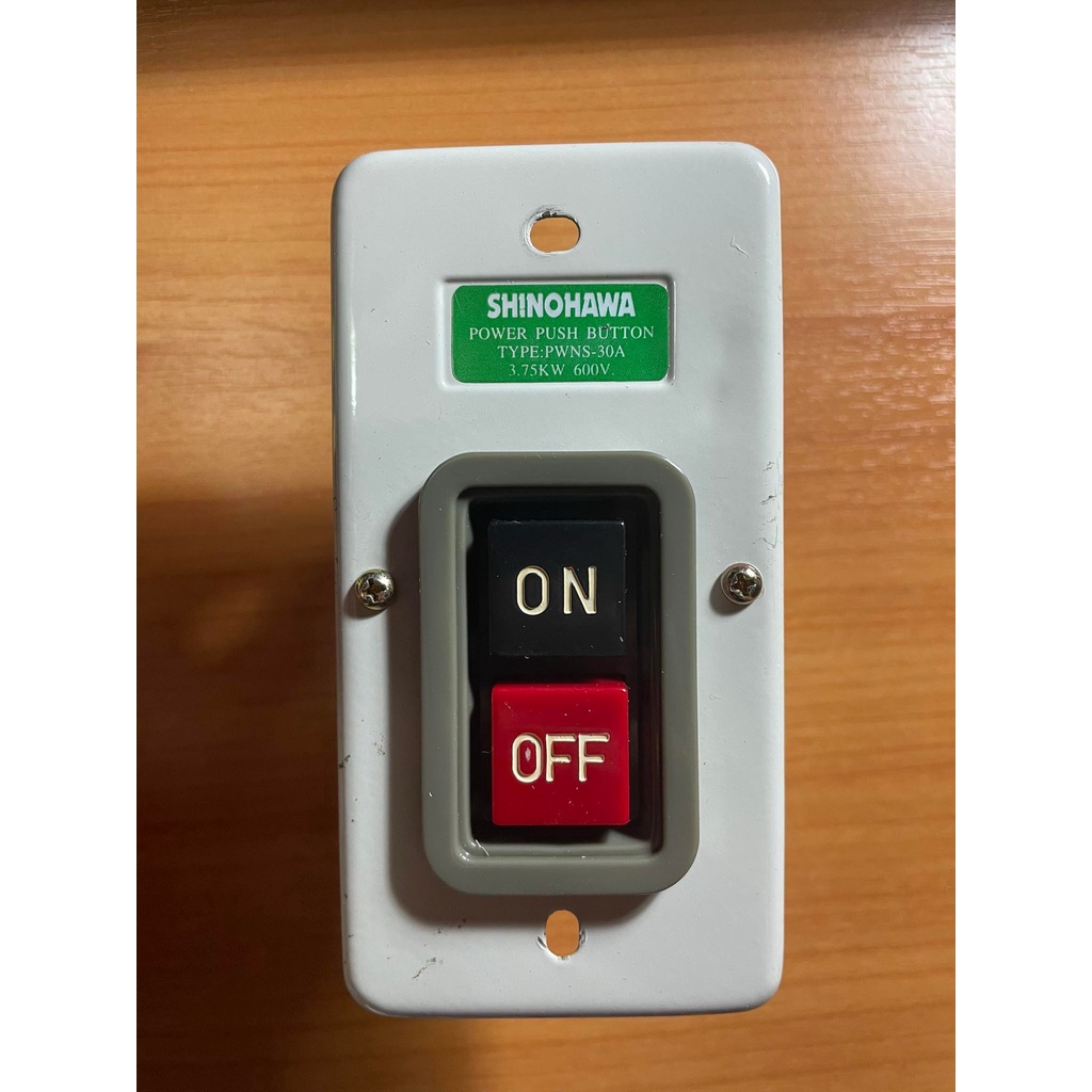 สวิตซ์กดจมแบบฝังตู้ รุ่น PWNS-30A 3.75KW 600V "Shinohawa" | Shopee Thailand