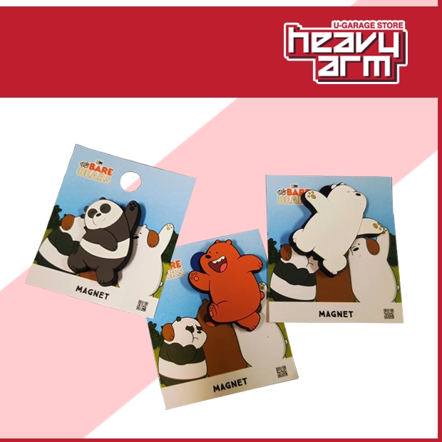 We Bare Bears Grizzly Panda แม่เหล็กติดตู้เย็น PVC WBB สินค้า WBB ...
