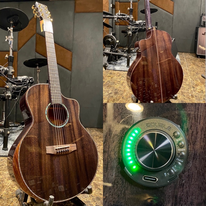 กีต้าร์โปร่ง Most M-03 all solid ไม้แท้ทั้งตัว ขนาด41นิ้ว มีอาร์มเรส ...