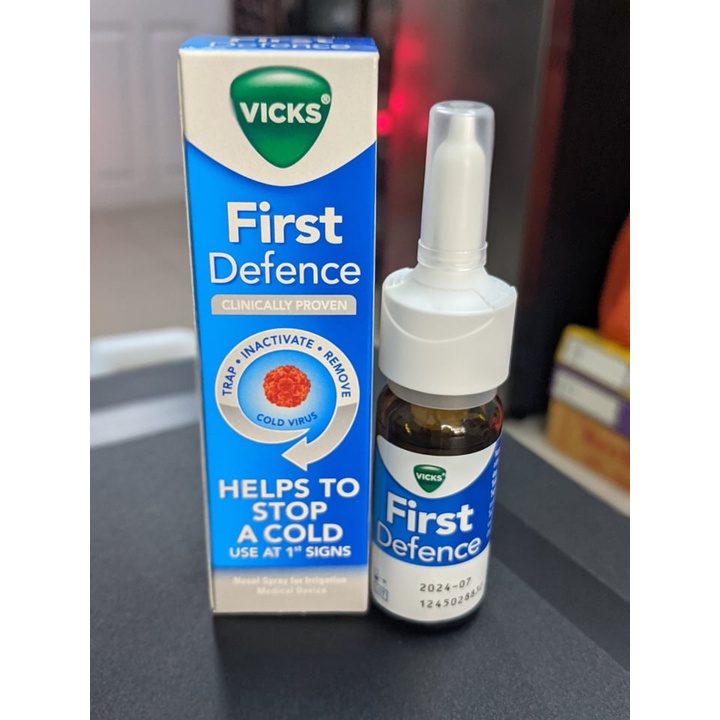 Vicks First Defence Nasal Spray 15 ml วิคส์ สเปรย์พ่นจมูก แก้หวัด ฆ่า ...