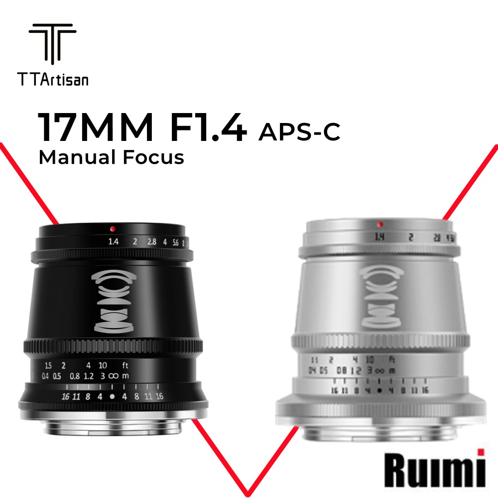 มีสินค้า Ttartisan 17mm F1 4 Aps C กล้องเลนส์โฟกัส Mf มุมกว้างสำหรับ