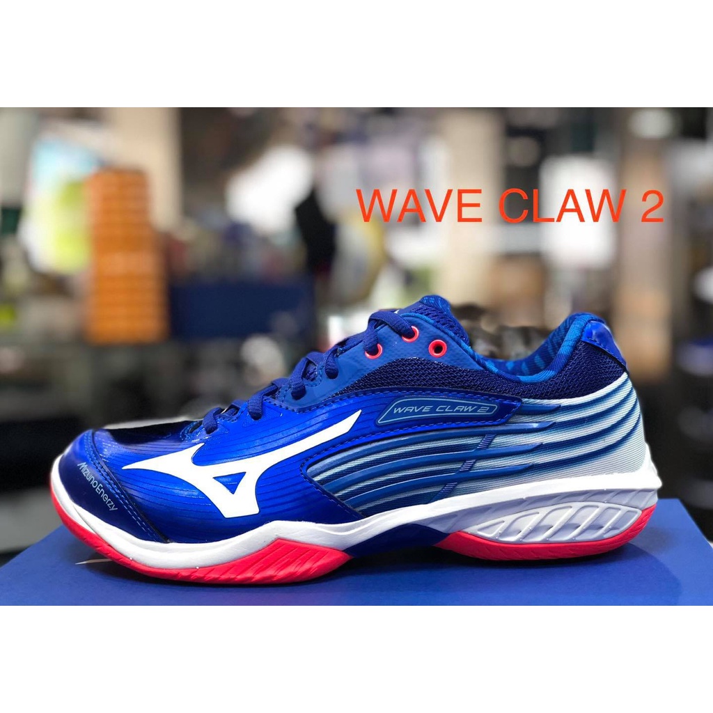Mizuno Wave Claw 2 ยอดรองเท้าแบดมินตัน หน้าเท้ากว้าง ยอดนิยม หรูหรา สี ...