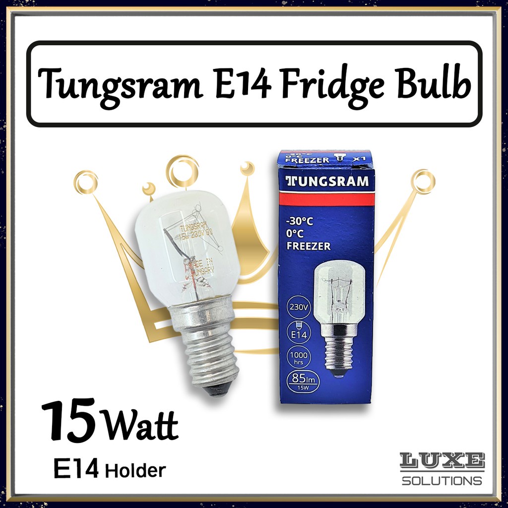 Tungsram Fridge bulb E14 15W หลอดไฟตู้เย็น/หลอดไฟแช่แข็ง/หลอดไฟเตาอบ ...