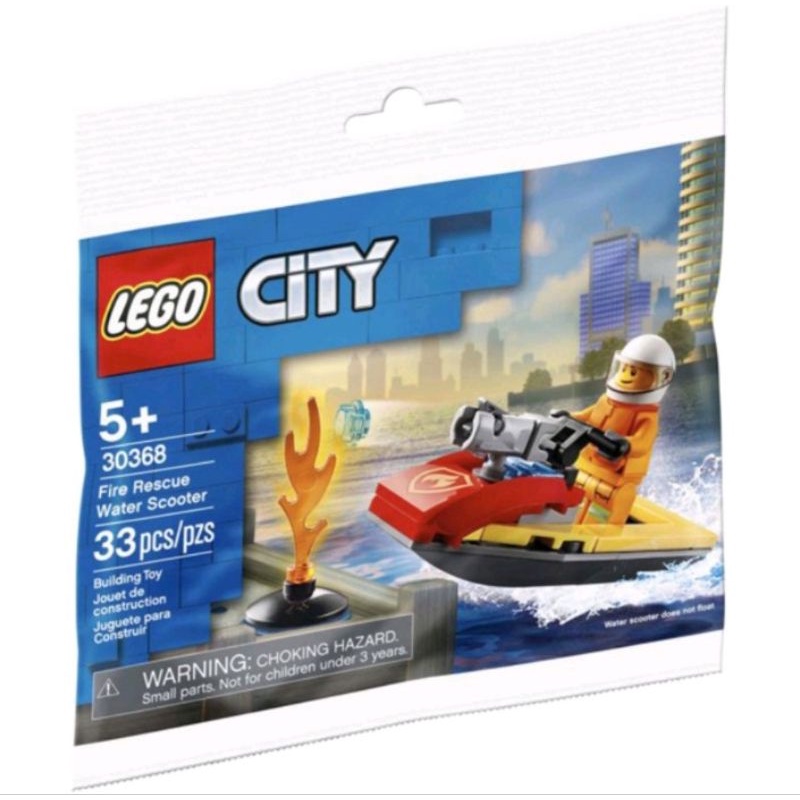 30368 : LEGO Fire Rescue Water Scooter Polybag | Shopee Thailand
