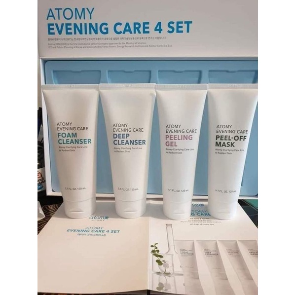Atomy Evening Care 4 Set ชุดดูแลผิวหน้าจากเกาหลี ชุดทำความสะอาดผิวหน้า ...