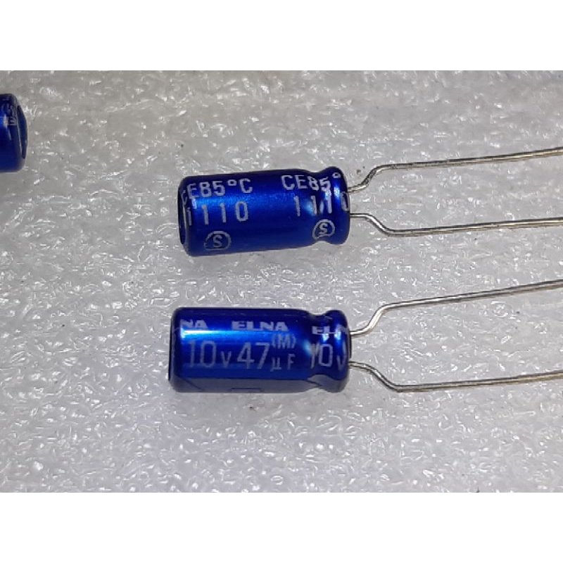 Elna RE3 47uf 10v (ราคา10ตัว) capacitor ตัวเก็บประจุ คาปาซิเตอร์ ...