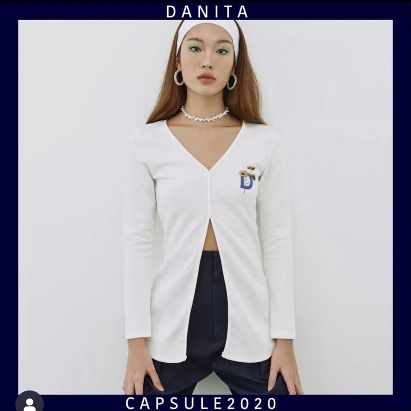 ส่งต่อเสื้อ Danita D daisy rib top | Shopee Thailand