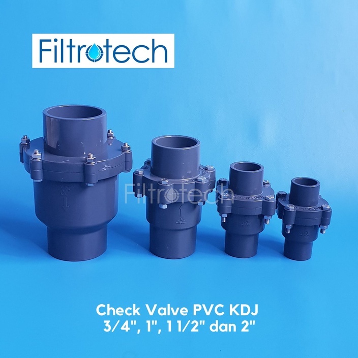 เช็ควาล์วสปริง PVC KDJ 2 นิ้ว 1 1/2 นิ้ว 1 นิ้ว และ 3/4 นิ้ว | Shopee ...