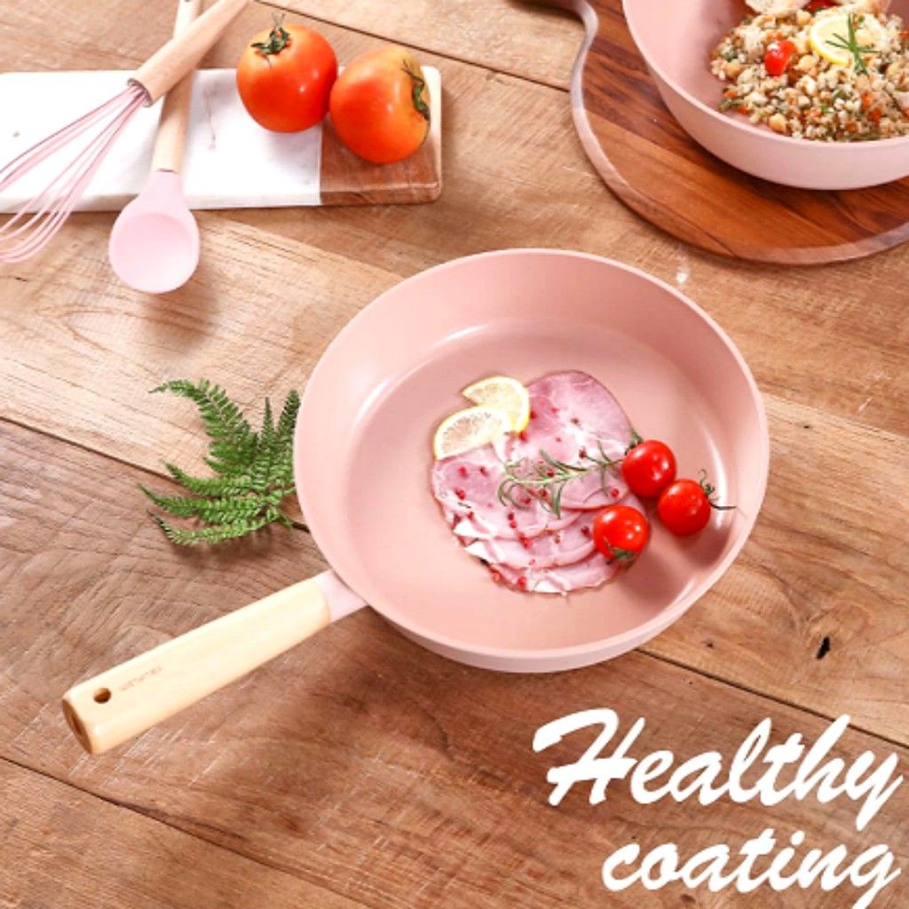 ข้อเสนอพิเศษ Neoflam IH Blossom Extrema Coated Frying Pan Wok 28CM PFC ...