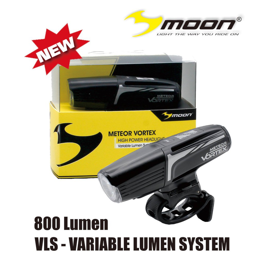 ไฟหน้าMoon Vortex 800 ลูเมน ไฟหน้าจักรยานชาร์จได้ | Shopee Thailand