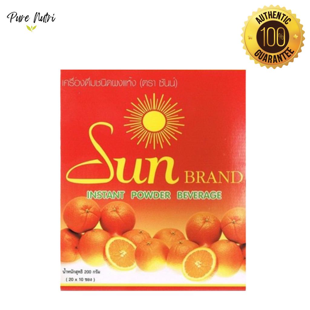 Sun Brand Detox ซันแบรนด์ ดีท๊อกซ์ รสส้ม 10 ซอง | Shopee Thailand