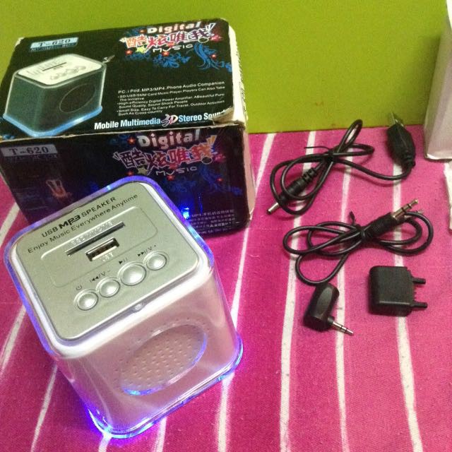 ลำโพงT-620 My Music Box Mobile Multimedia 3D Stereo Sound Portable Speakers | Shopee Thailand
