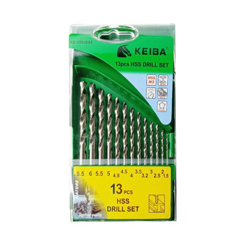 KEIBA ดอกสว่านHSS สีขาว 13ตัวชุด | Shopee Thailand