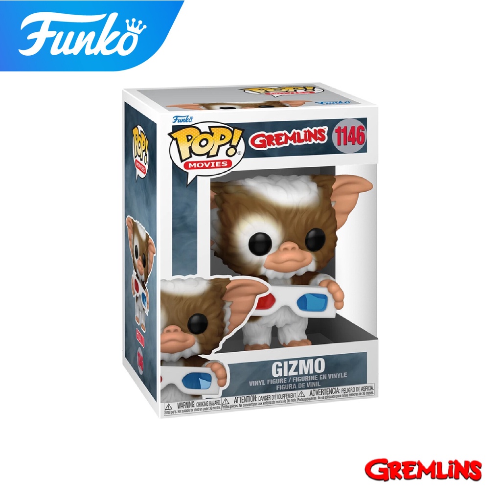 Funko Pop! Movies : Gremlins- Gizmo w/3D Glasses (Flocked) ตุ๊กตาโมเดล ...