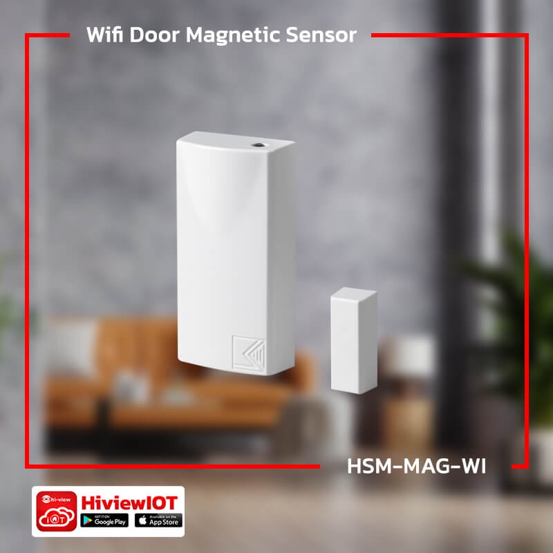 Hi-view WIFI Magnetic Door Sensor เซ็นเซอร์ตรวจจับประตู หน้าต่าง แจ้ง ...