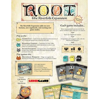 Root Original / Root : The Riverfolk / Underworld / Clockwork Expansion ...