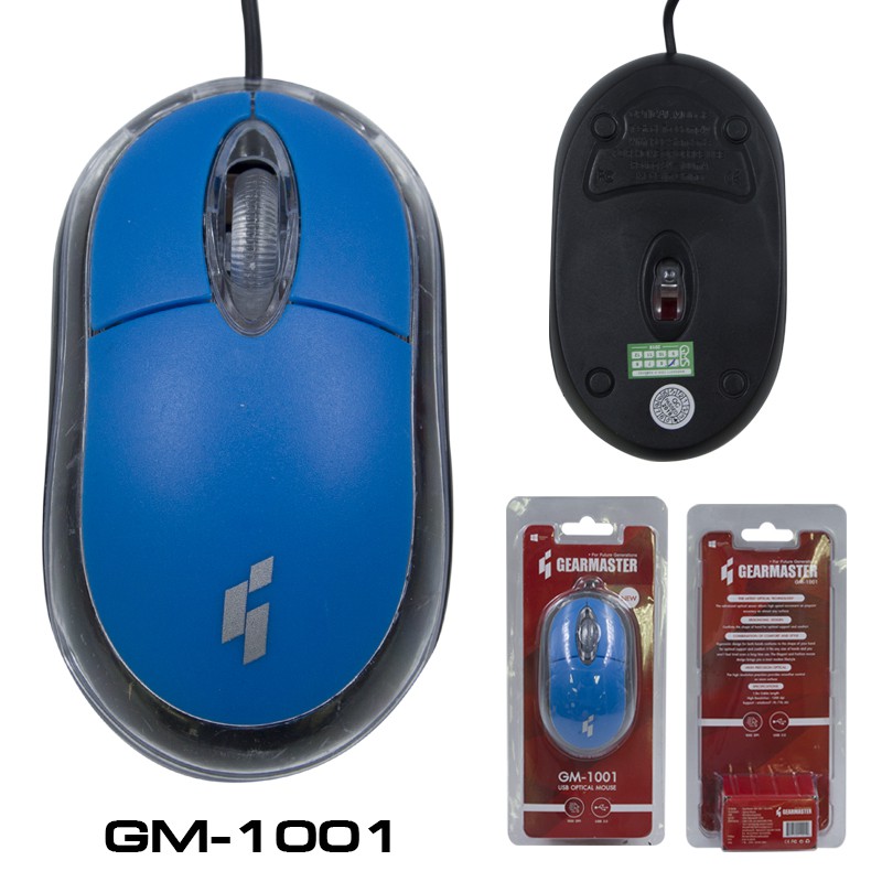 GEARMASTER Mouse GM-1001 USB (เมาส์ แบบมีสาย) | Shopee Thailand