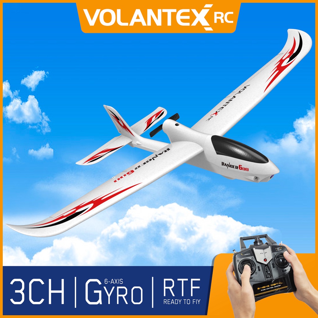 VOLANTEXRC RC Airplane Control EPP Foam 2.4GHz 3Channel Ranger600 Fixed ...