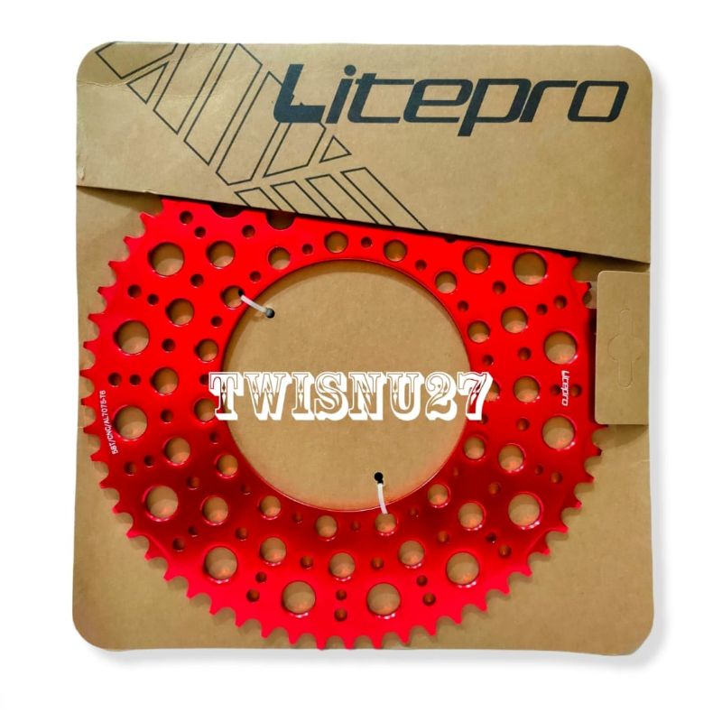 Chainring Litepro bubble 54T 56T 58T 60T / 54 56 58 60 T BCD 130 ...