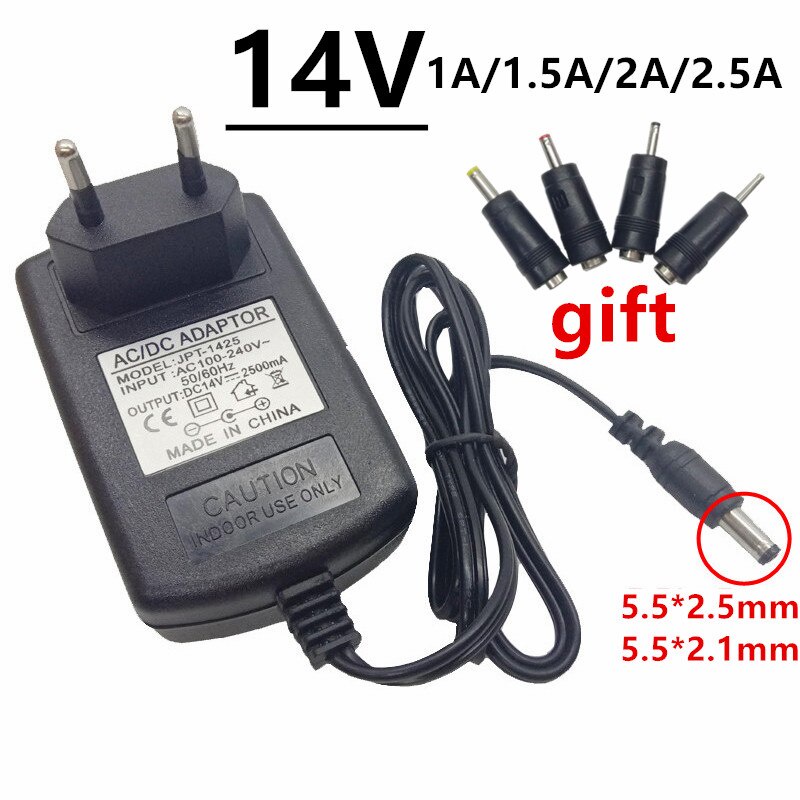 14v Universal AU UK EU US ปลั๊กอะแดปเตอร์ dc 14 โวลต์ 14 V 2500mA Adaptor Power Switching Supply ...