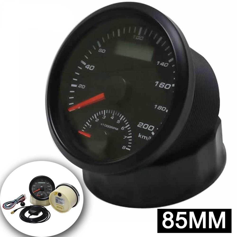 85 มม.GPS Speedometer 200km/h พร ้ อม Tachometer 0-8000RPM รถเรือรถ ...