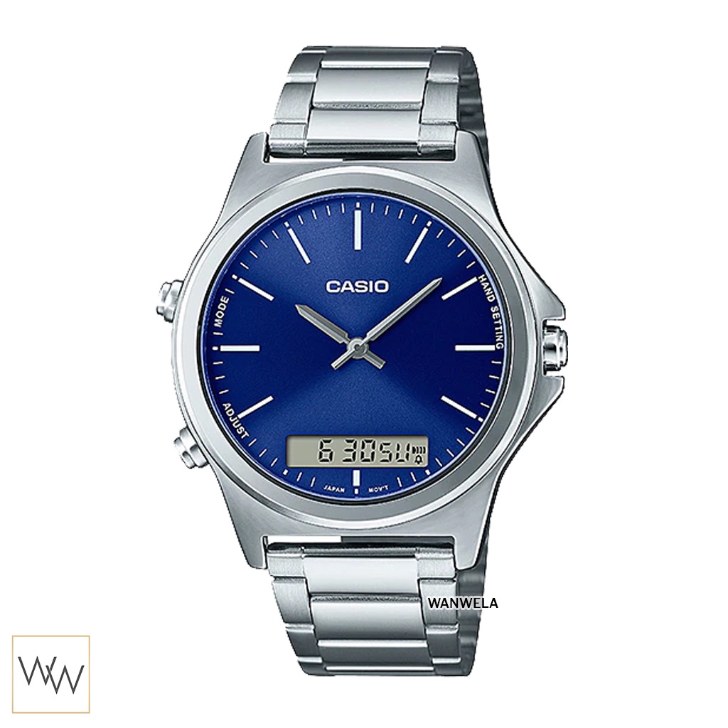 ของแท้ นาฬิกาข้อมือ Casio ผู้ชายรุ่น MTP-VC01 สายสแตนเลส พร้อมกล่อง ...