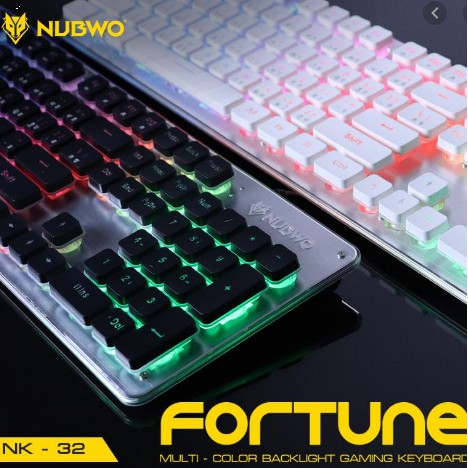 NUBWO NK-32 Fortune Gaming Keyboard คีย์บอร์ดเกมมิ่ง | Shopee Thailand