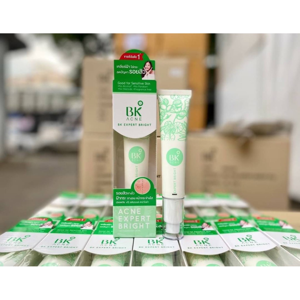 (แบบหลอด) BK Acne BB Sunscreen SPF50+ PA++++ บีเค แอคเน่ บีบี ซันสกรีน ...