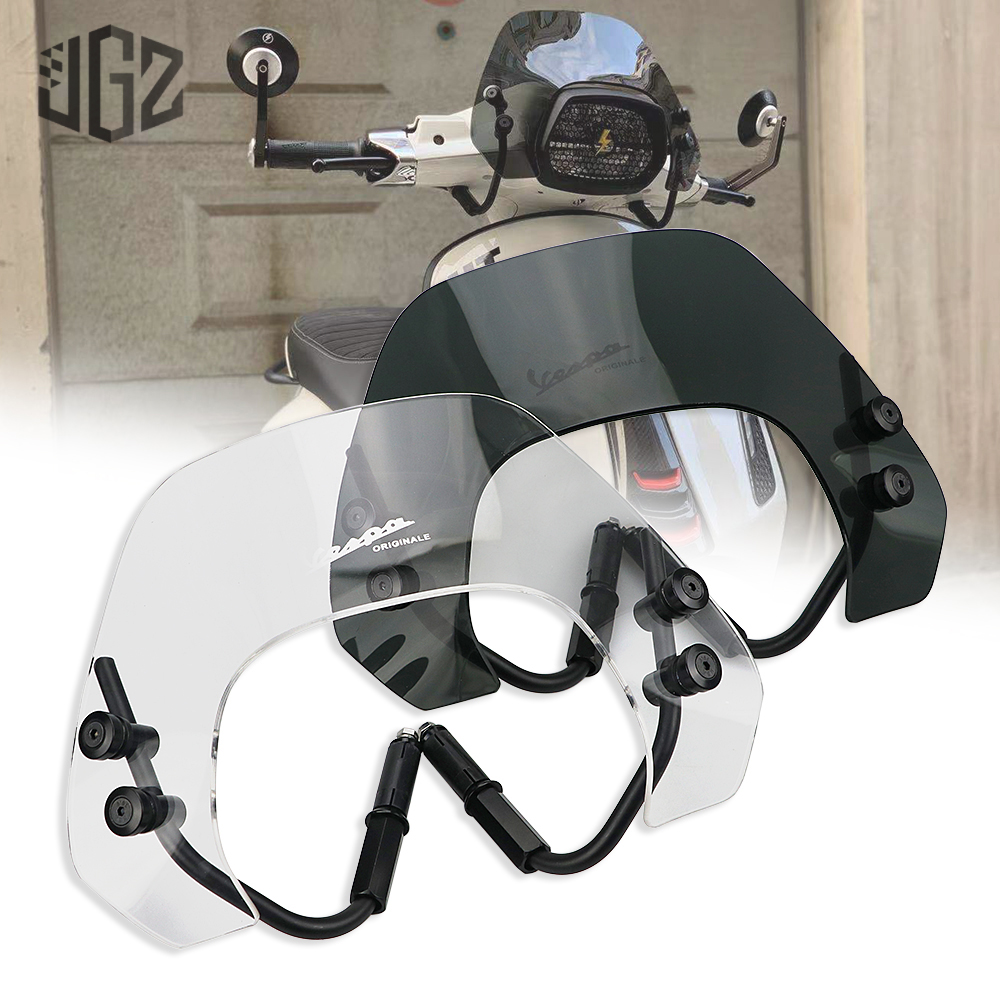 สําหรับ VESPA sprint 150 Racing Flyscreen รถจักรยานยนต์ Mini กระจกอะคร ...