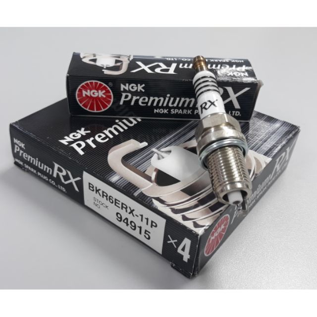 หัวเทียน NGK Japan รุ่น Premium RX BKR6ERX-11P (94915) (1ชุด4หัว) (ตระกูล Top สำหรับรถแต่ง ...