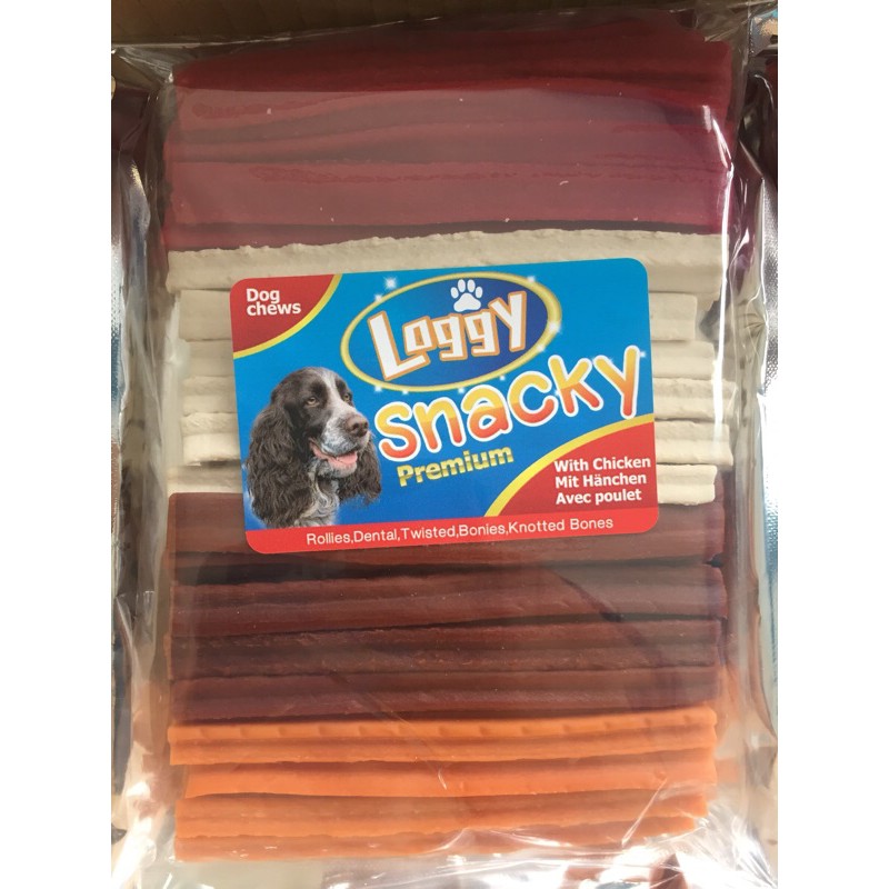 แท่งสติ๊กขัดฟันแบบนิ่มรวมรส(Loggy Snacky) 500 กรัม | Shopee Thailand