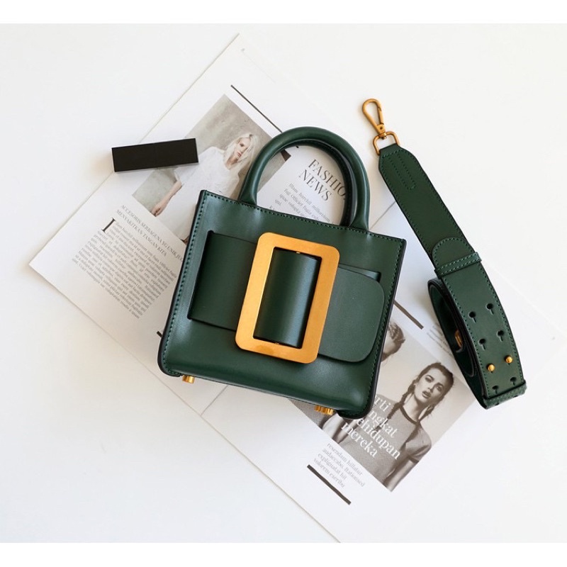 กระเป๋าหนังแท้BOYYสีเขียว | Shopee Thailand