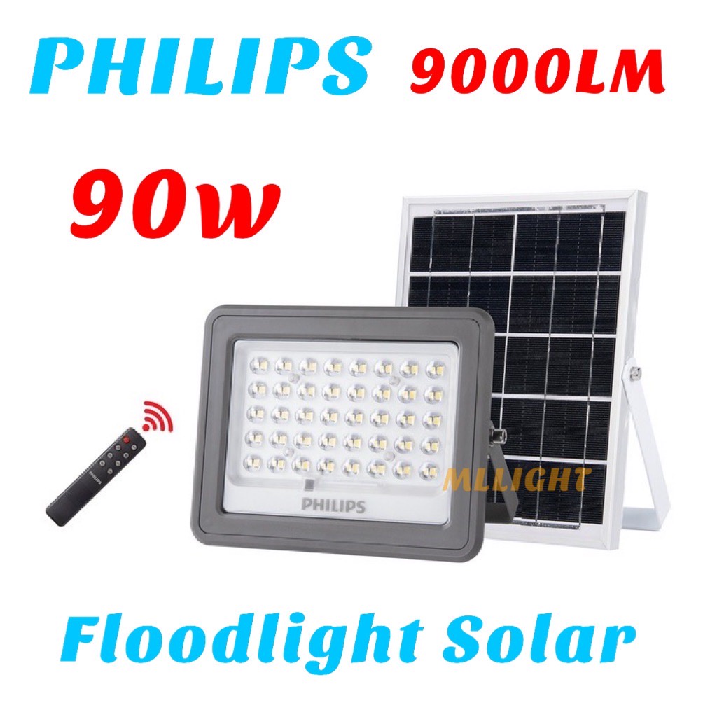 Philips สปอร์ตไลท์โซล่าเซลล์ 60W 90W 150W โคมไฟ โซล่าเซลล์ รุ่น Lighting Essential SmartBright ...