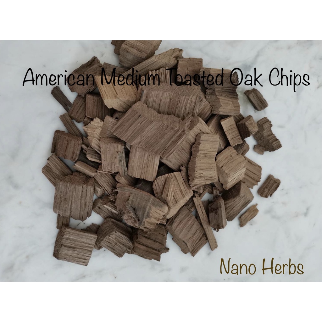 เกล็ดไม้โอ๊ค อเมริกันแบบคั่วกลาง: American Medium Toasted Oak Chips ...