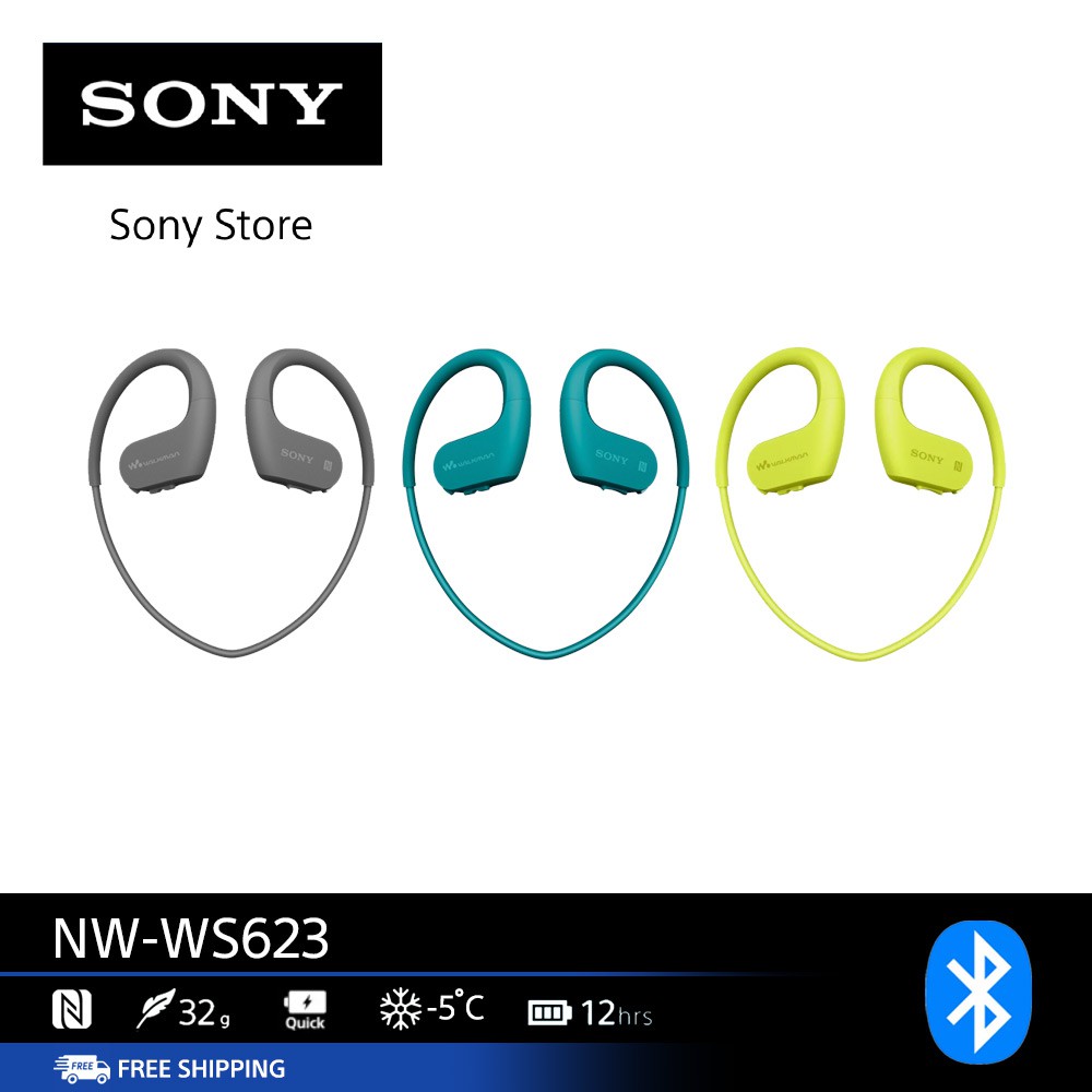 Sony Walkman รุ่น NW-WS623 | IPX5/IP6X | Memory 4GB | MP3 Bluetooth ...
