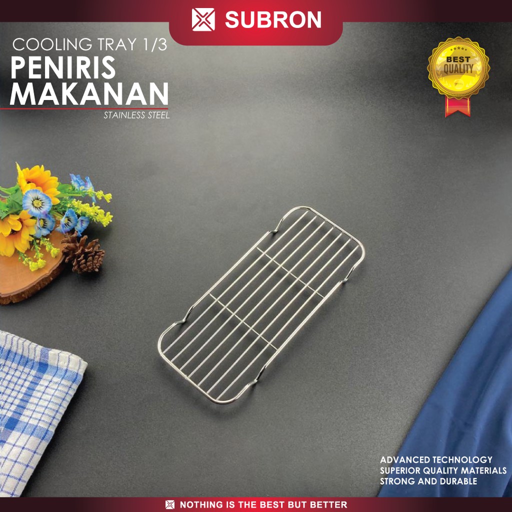 Subron มัลติฟังก์ชั่นอาหาร Drainer Cooling ถาดอาหาร Pan 1/3 สแตนเลส Oil ...