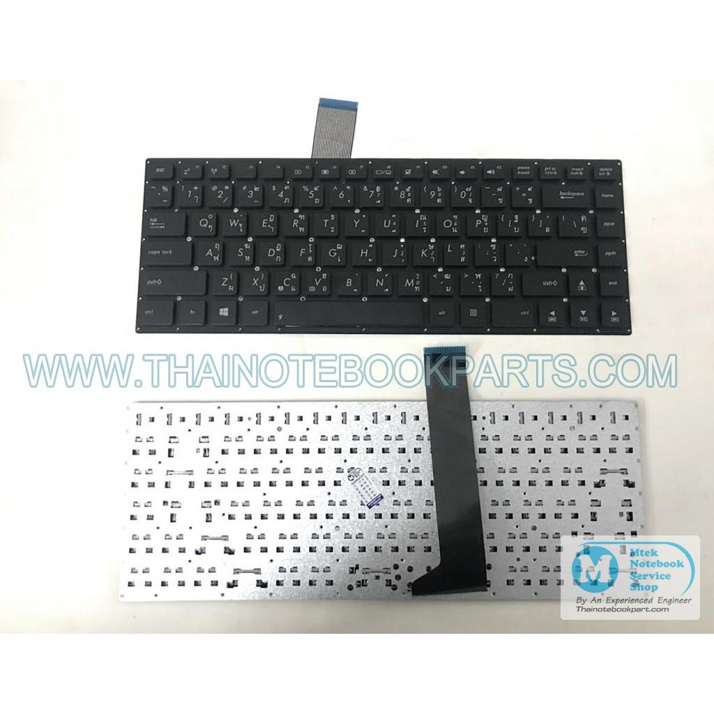 คีย์บอร์ดโน๊ตบุ๊ค ASUS A46 K46 Notebook Keyboard (wihtout Frame แป้น ...