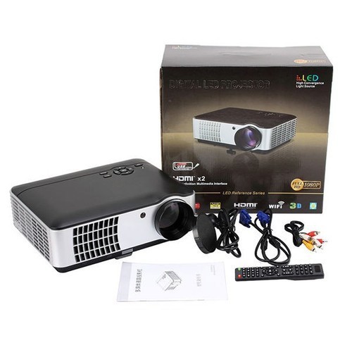 THE TOPโปรเจคเตอร์ Android Wifi RD806 LED All in one Multimedia 5000 ...
