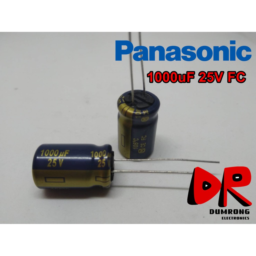 (5 ชิ้น) 1000uF 25V PANASONIC FC ตัวเก็บประจุ ออดิโอเกรด ญี่ปุ่น | Shopee Thailand