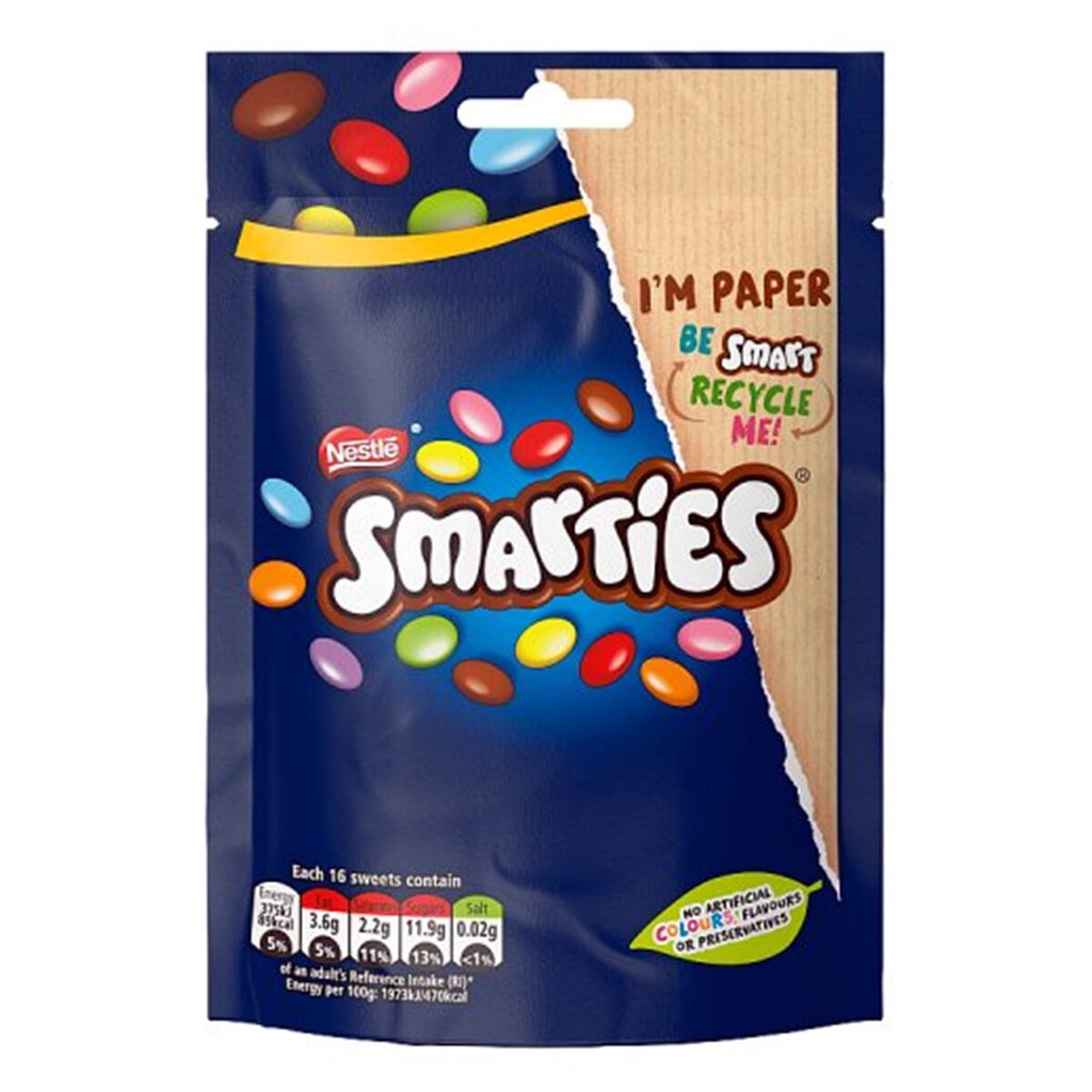 SMARTIES MILK CHOC SWEETS Nestle 105 g | Shopee Thailand