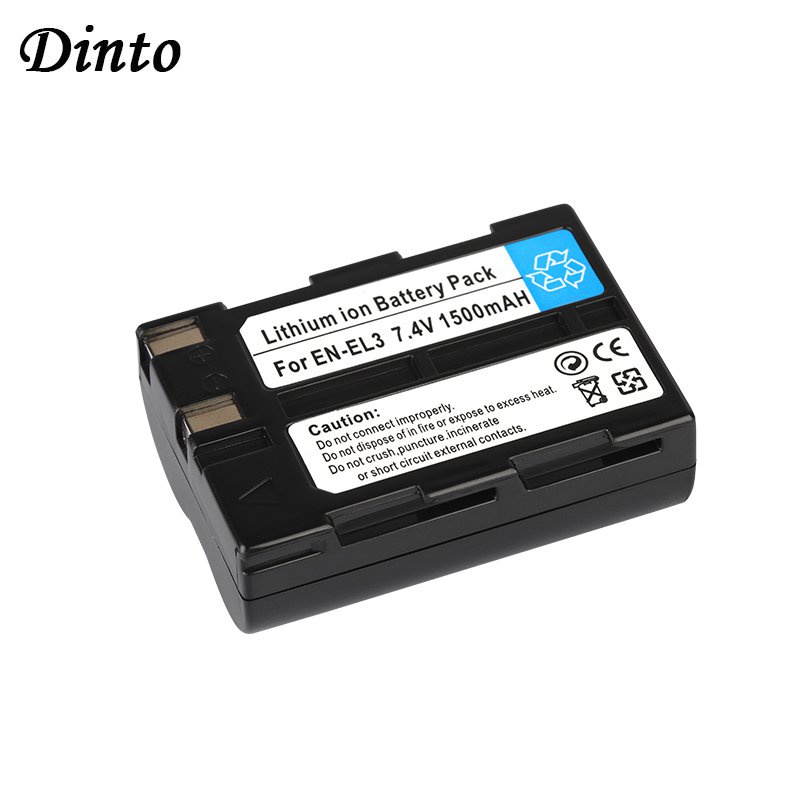 Dinto 1Pc 1500MAh EN-EL3 EN-EL3A ENEL3 EN EL3เปลี่ยนแบตเตอรี่กล้อง ...