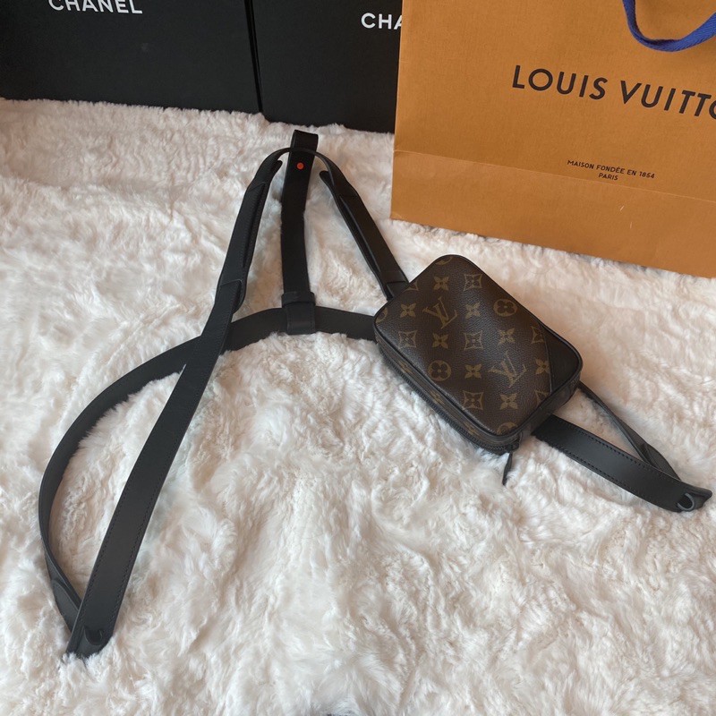 LV Utility Harness monogram brown Bag | Shopee Thailand