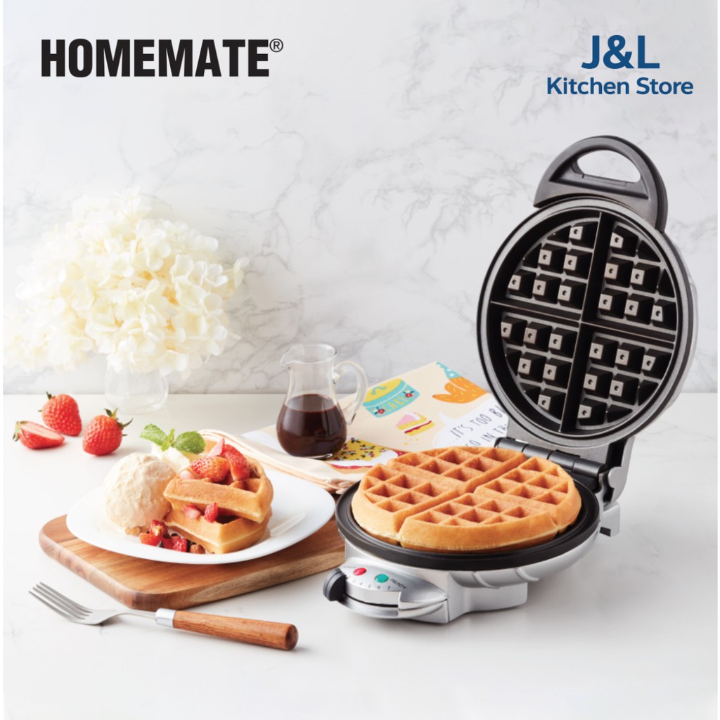 เครื่องอบวาฟเฟิล เครื่องทำวาฟเฟิล กลม HOMEMATE รุ่น HOM-TSK2105B ...