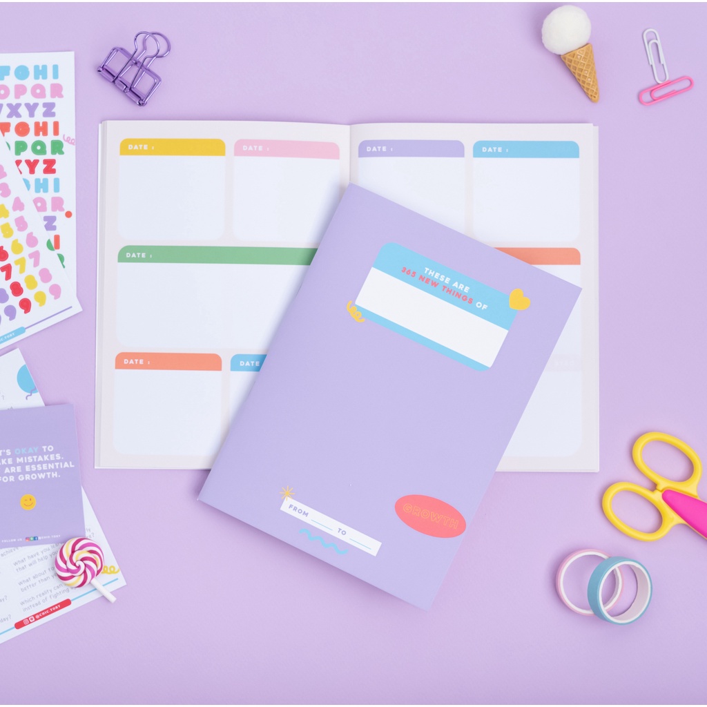 (ลด20.- โค้ด RLU1Q) สมุดไดอารี่ 365 วัน | 365 Diary Book | Shopee Thailand
