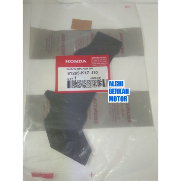 ยางกันโคลนสาด honda pcx 160 81265-K1Z-J10 | Shopee Thailand