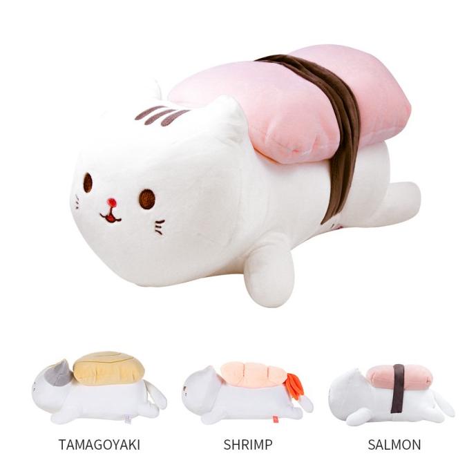 Miniso Offical Sushi ตุ๊กตาแมวของเล่นตุ๊กตาน่ารักของเล่นเด็ก - Salmon ...