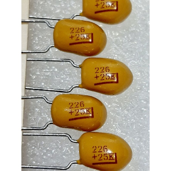 C Tantalum 226k 22uf 25v capacitor ตัวเก็บประจุ ชนิด แทนทาลัม ...