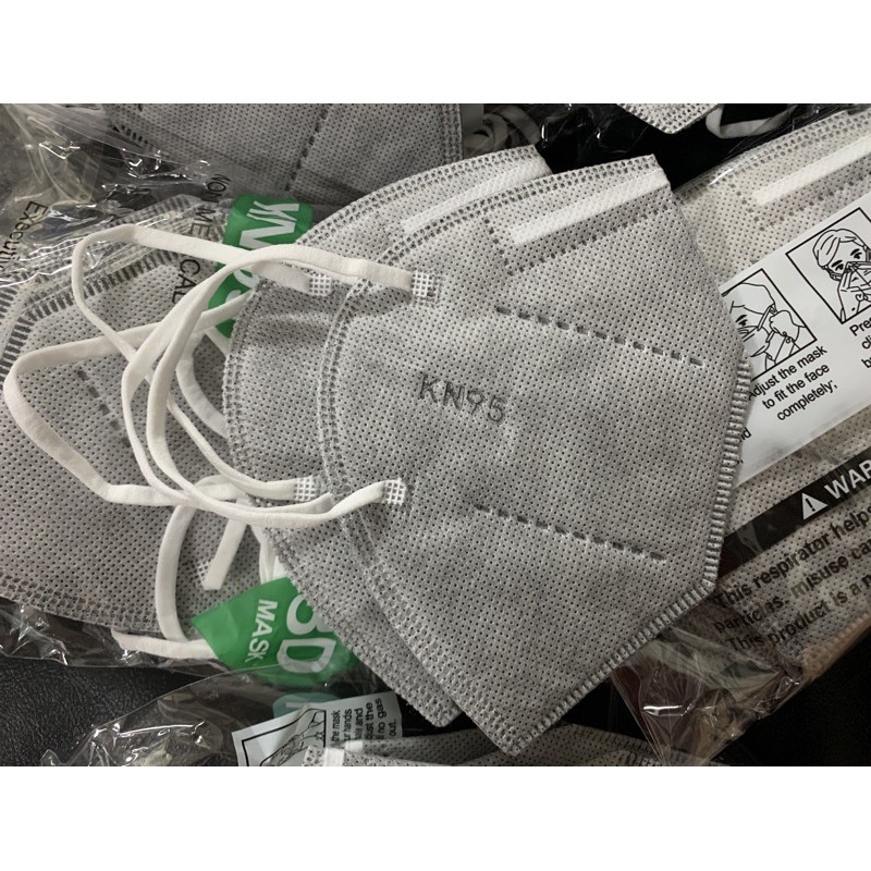 หน้ากากอนามัย 7 ชั้น KN95 N95 PM2.5 หน้ากากคาร์บอน แมสสีเทา กรองฝุ่น หนาพิเศษ แท้100% ผ้าปิดปาก ...
